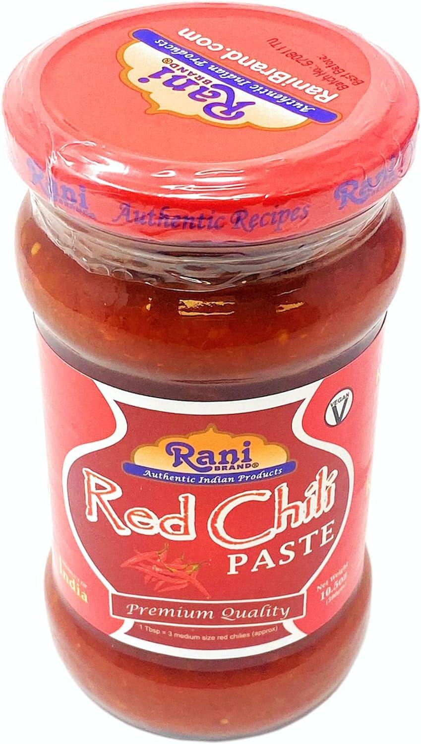 Rani Red Chilli Cooking Paste 10.58oz (300g) Glass Jar - Vegan, Gluten ...