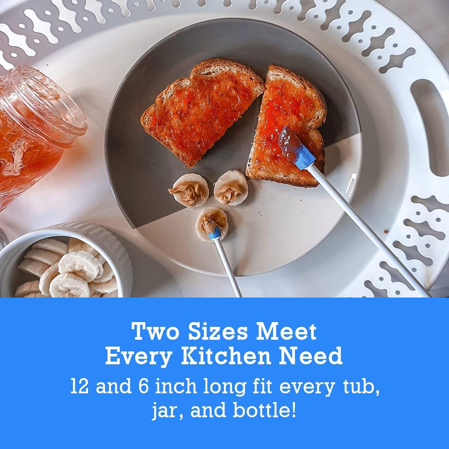 Spatty Daddy Kitchen Spatula Set - 6 & 12 Inch Blue - Made by Shark ...