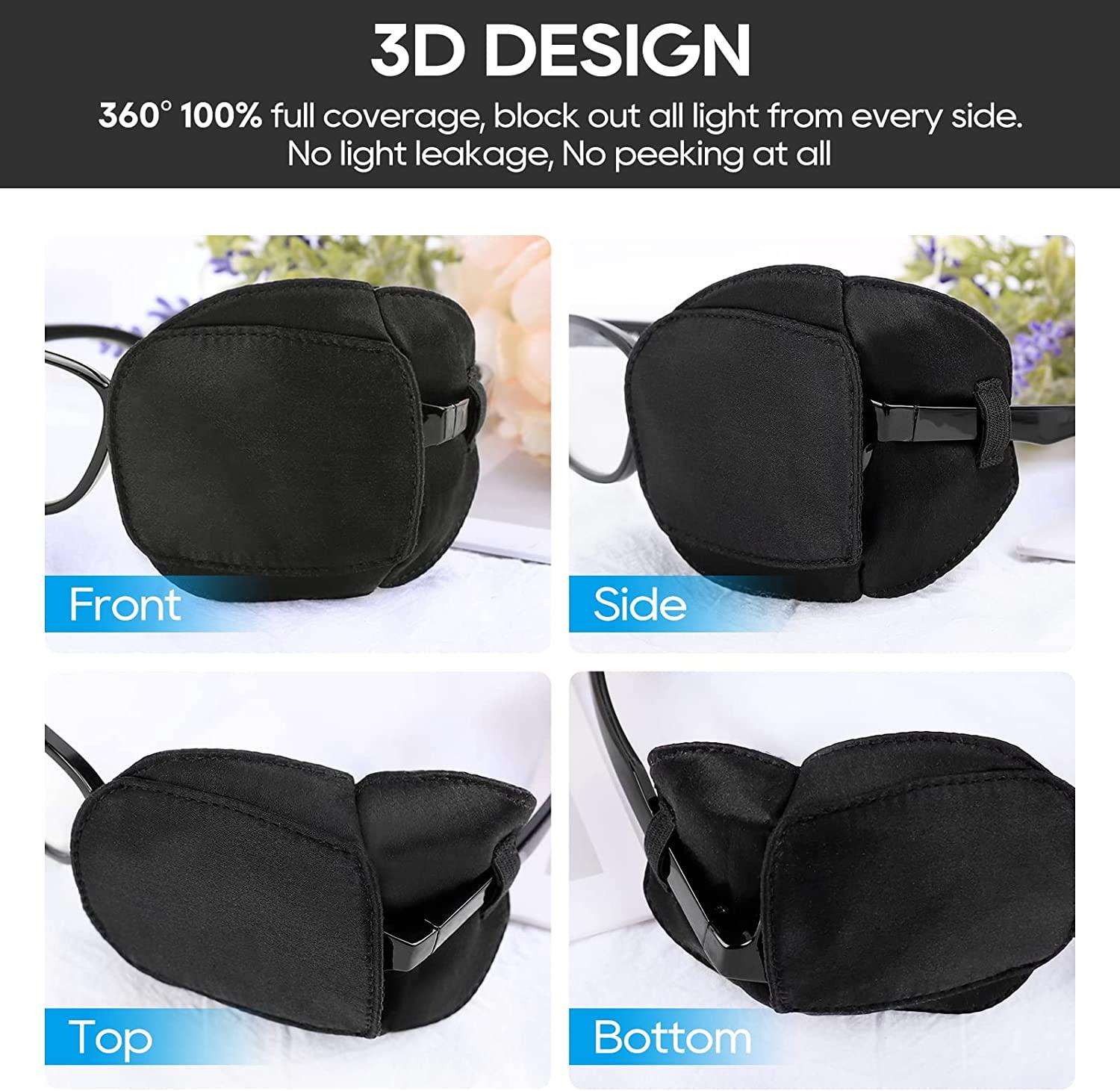 eZAKKA Silk Eye Patches for Adults & Kids - Left & Right Eye 2 Pcs ...