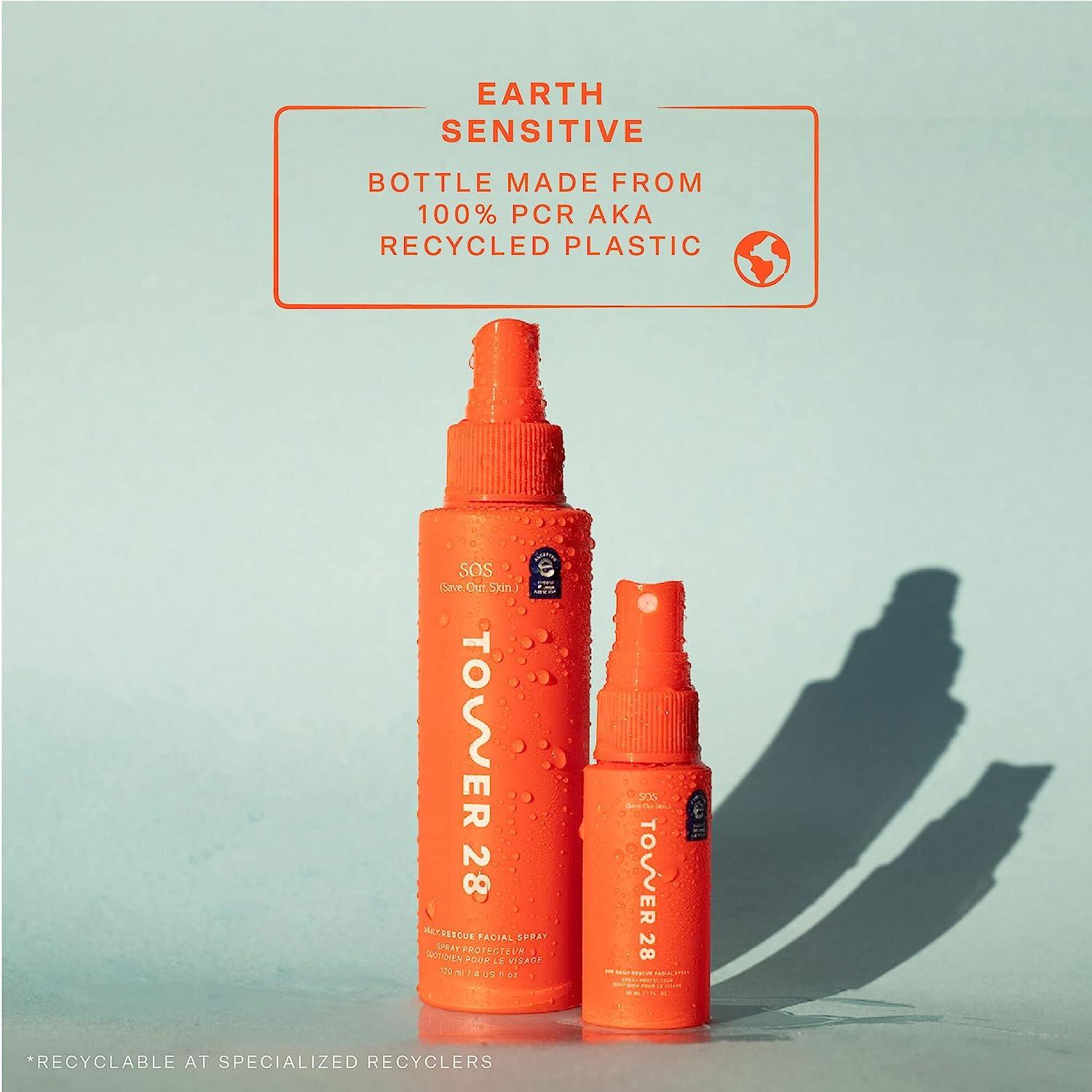 Tower 28 SOS Daily Facial Spray | Travel-Size | Soothe Irritation and ...