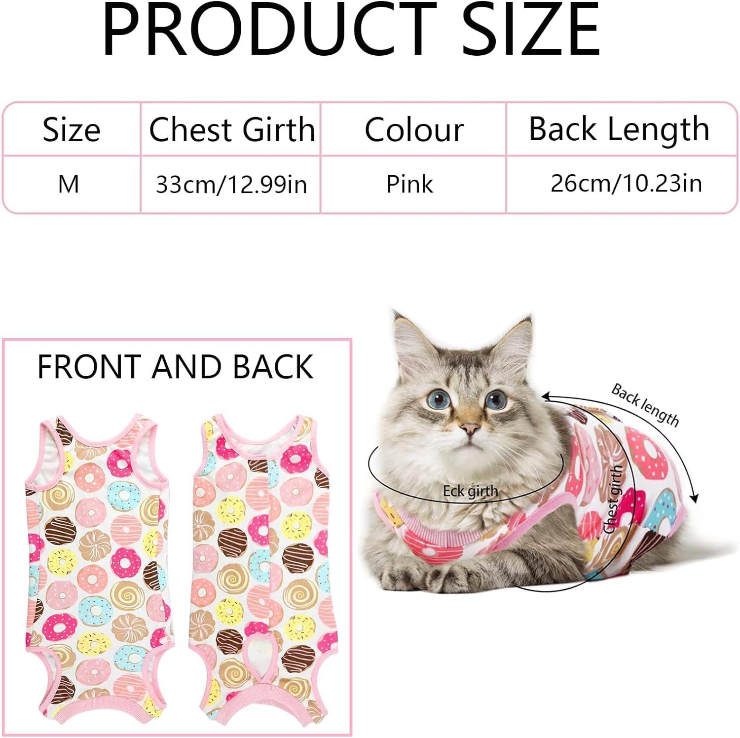 Cat Surgical Recovery Suit E-Collar Alternative for Cats Dogs After ...