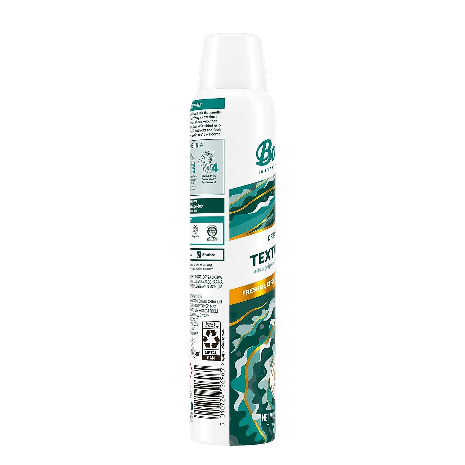 Batiste Texturizing Dry Shampoo 3.81oz - Beachy Tousled Hair Refresher ...