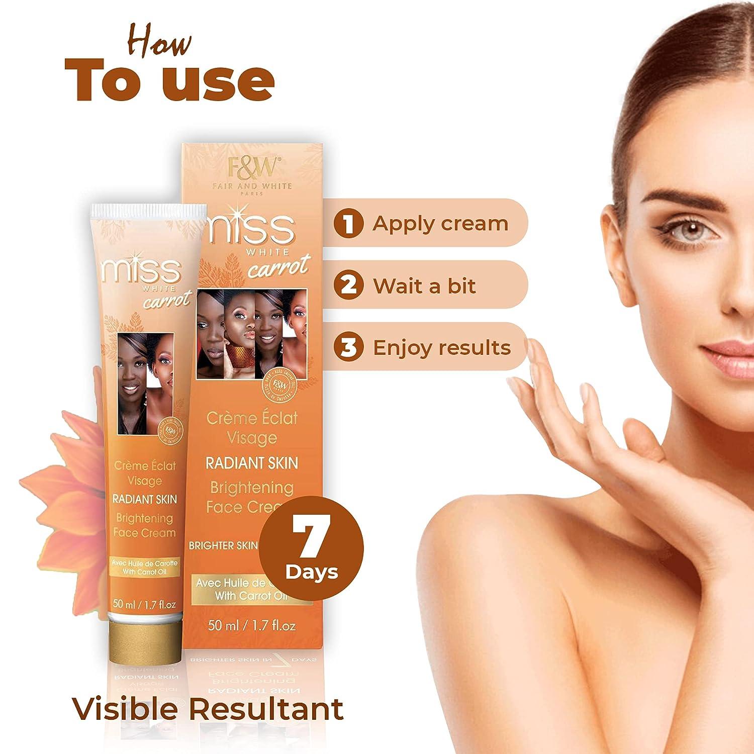 Fair and White Miss Carrot Brightening Cream 1.7 Fl oz - Dark Spot ...