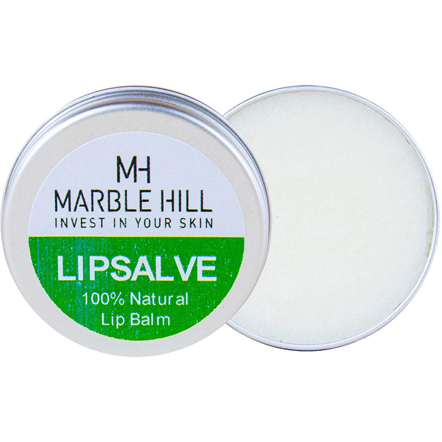 Marble Hill LipSalve 10g pot of 100% Natural Lip Balm. For dry cracked ...
