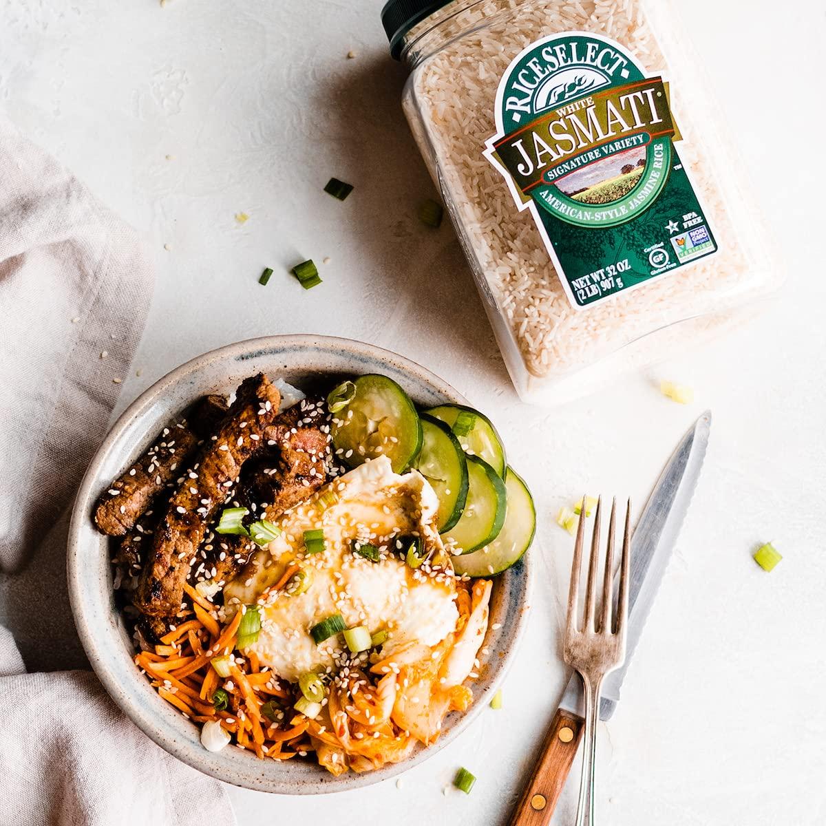 RiceSelect Jasmati Long Grain Jasmine Rice 32 oz (Pack of 4 Jars ...