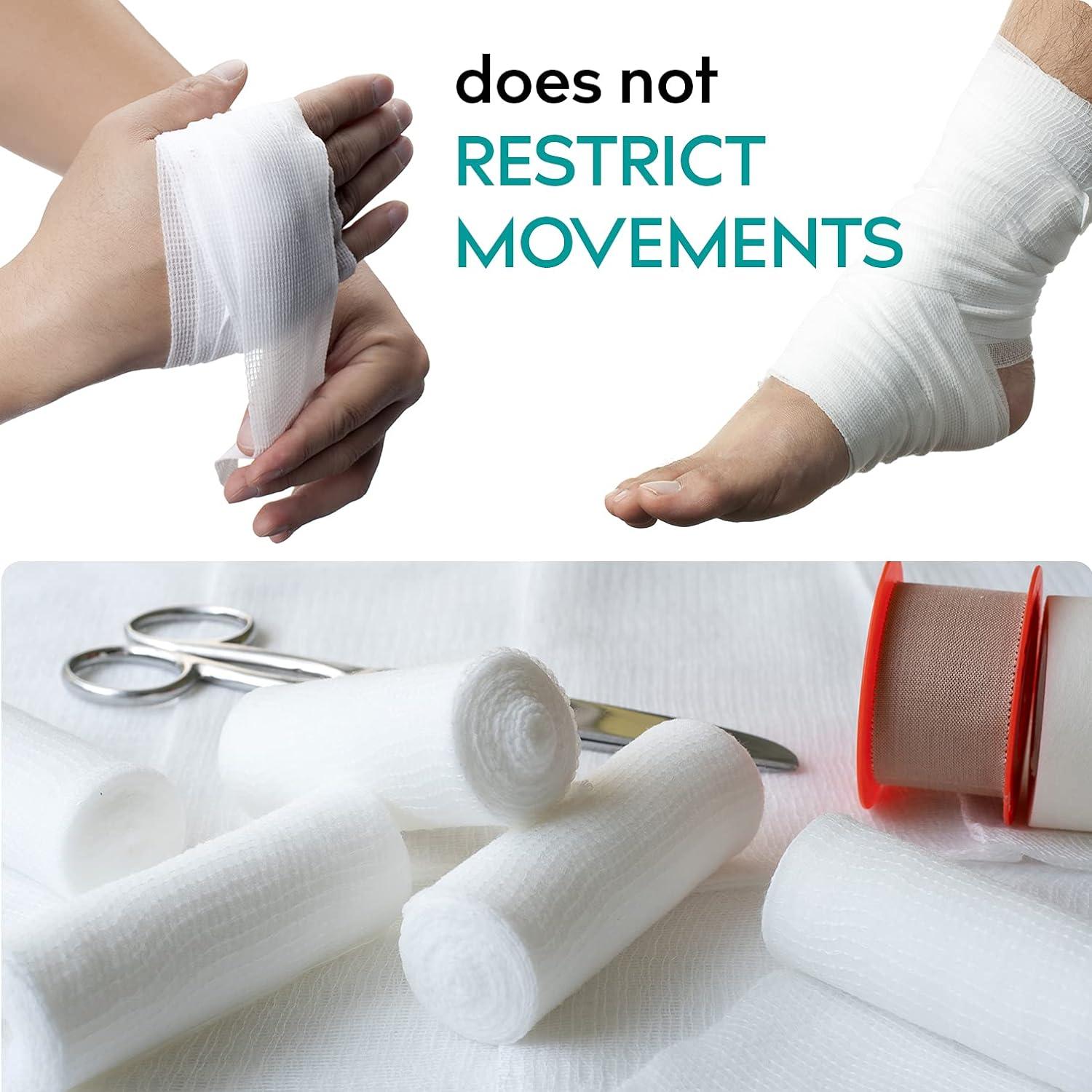 Medrull 20-Piece 8cm x 4m Gauze Bandage Set - Ultra Crepp Fixation ...