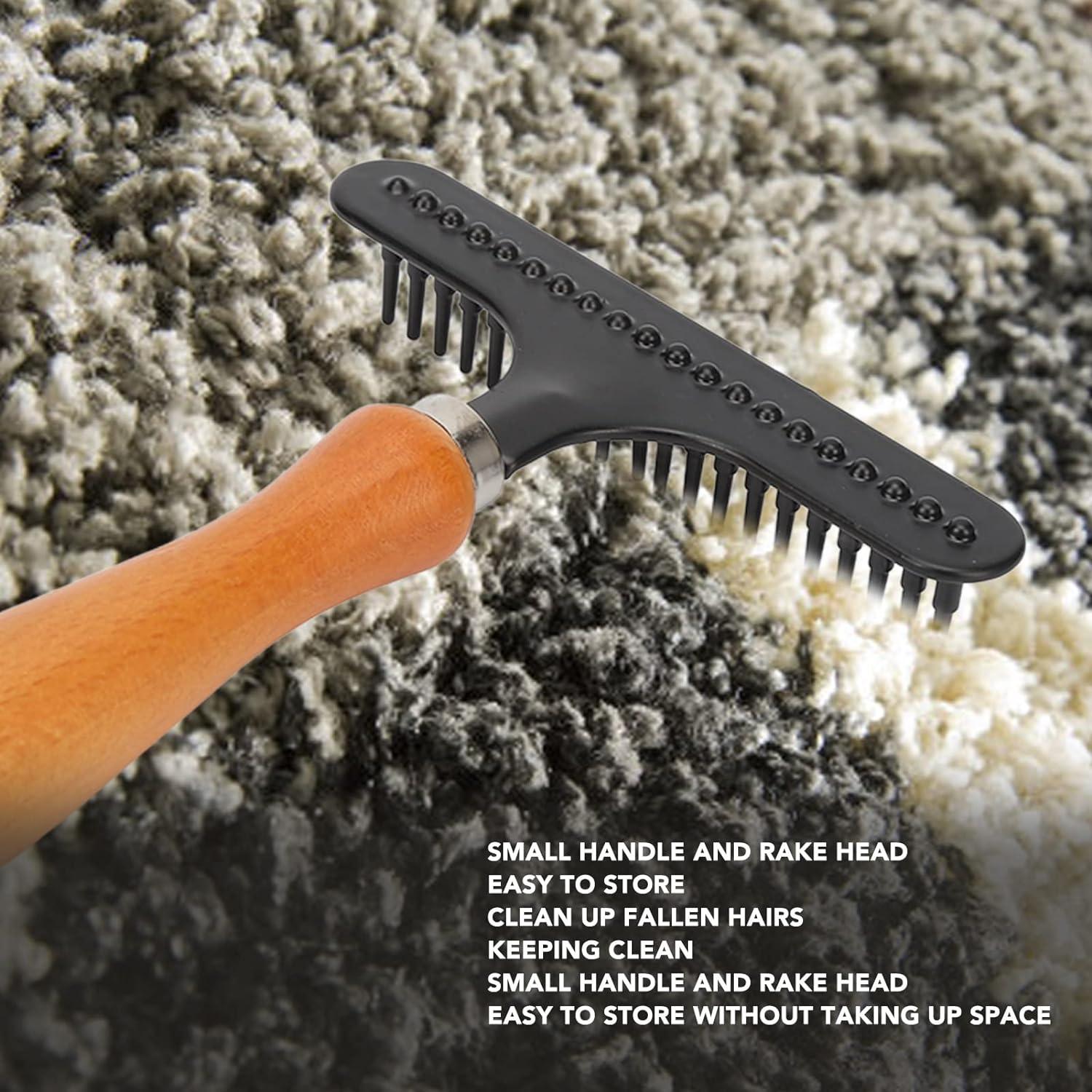 Handheld Carpet Rake - Stainless Steel Grooming Tool for Beauty Salons ...