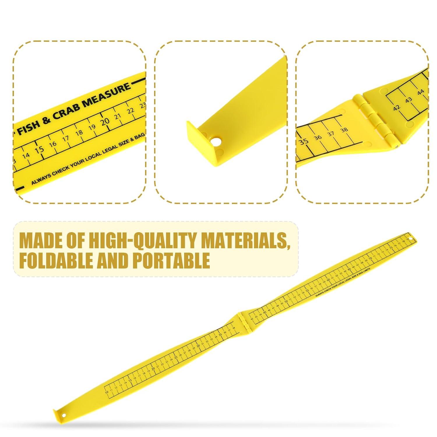 Portable 80 cm Fish Measuring Board - Foldable Marine Measuring Tool ...