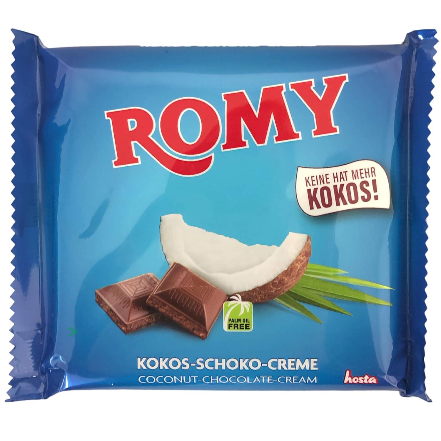 Romy Milk Chocolate with Coconut Cream Filling 3-Pack (3x200g Bars ...