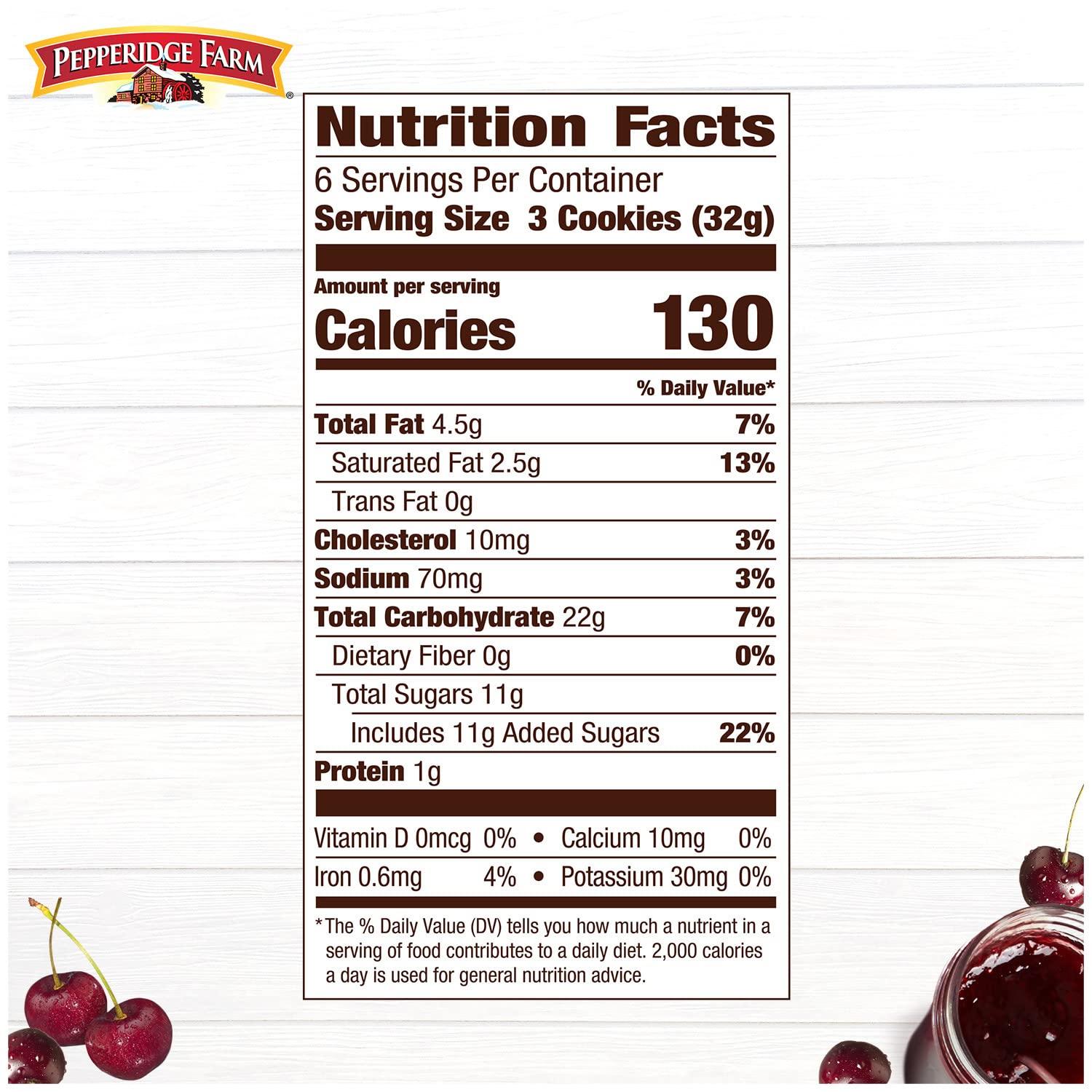 Pepperidge Farm Verona Cherry Thumbprint Cookies 6.75 oz. - Delicious ...
