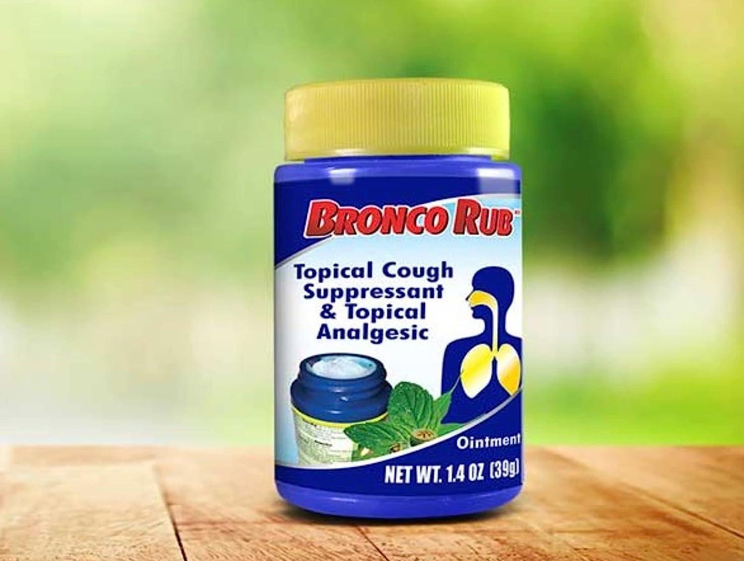 Broncolin Rub Topical Cough Suppressant & Analgesic Ointment 2-pack ...