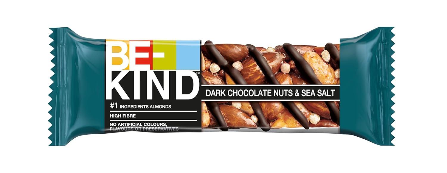 BE-KIND Gluten Free Chocolate Cereal Bar - Dark Chocolate Nuts & Sea ...