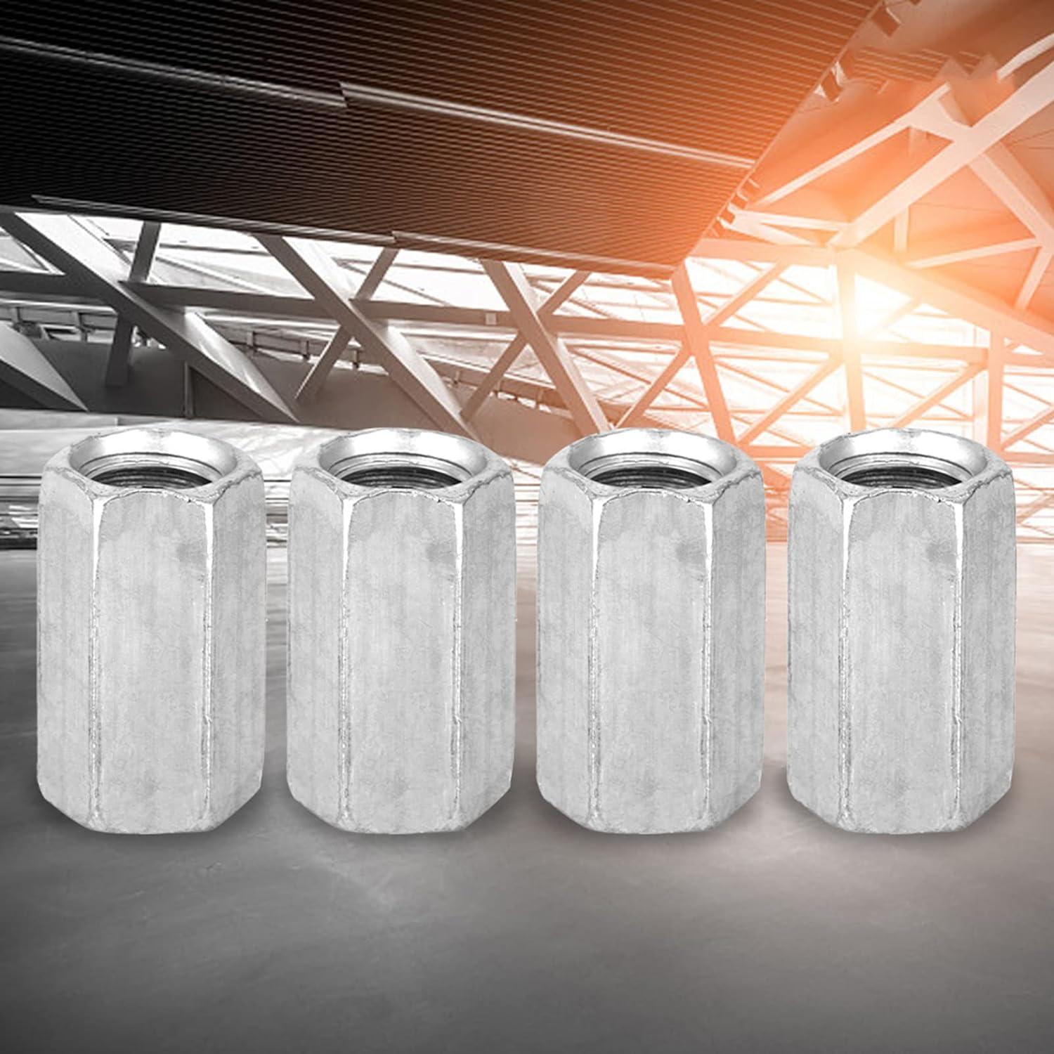 10Pcs M8 Long Rod Nut Hex High Strength Hexagonal Sleeve Nut Standoff ...