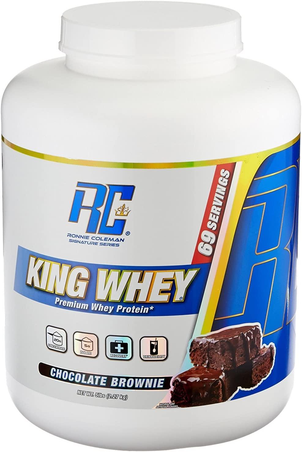Ronnie Coleman King Whey Chocolate Brownie 5lb - Best Whey Protein with ...