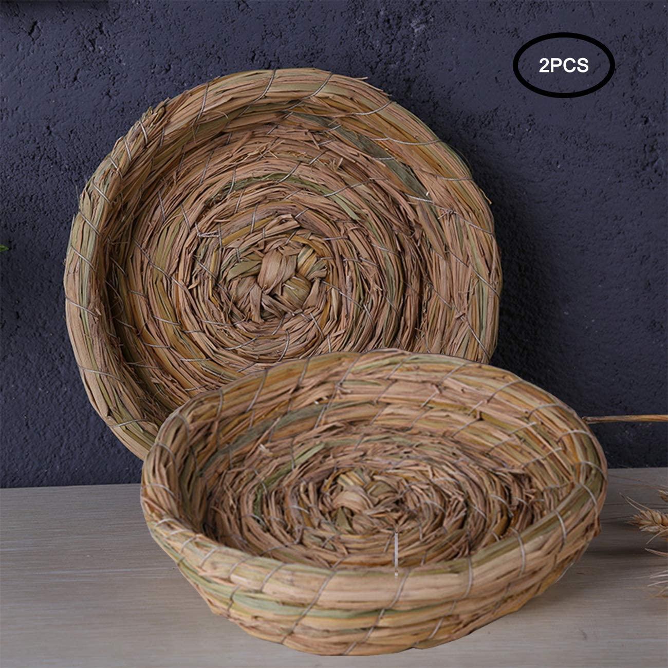 Orgrimmar Handmade Woven Straw Bird Nest Breeding House for Small Pets ...
