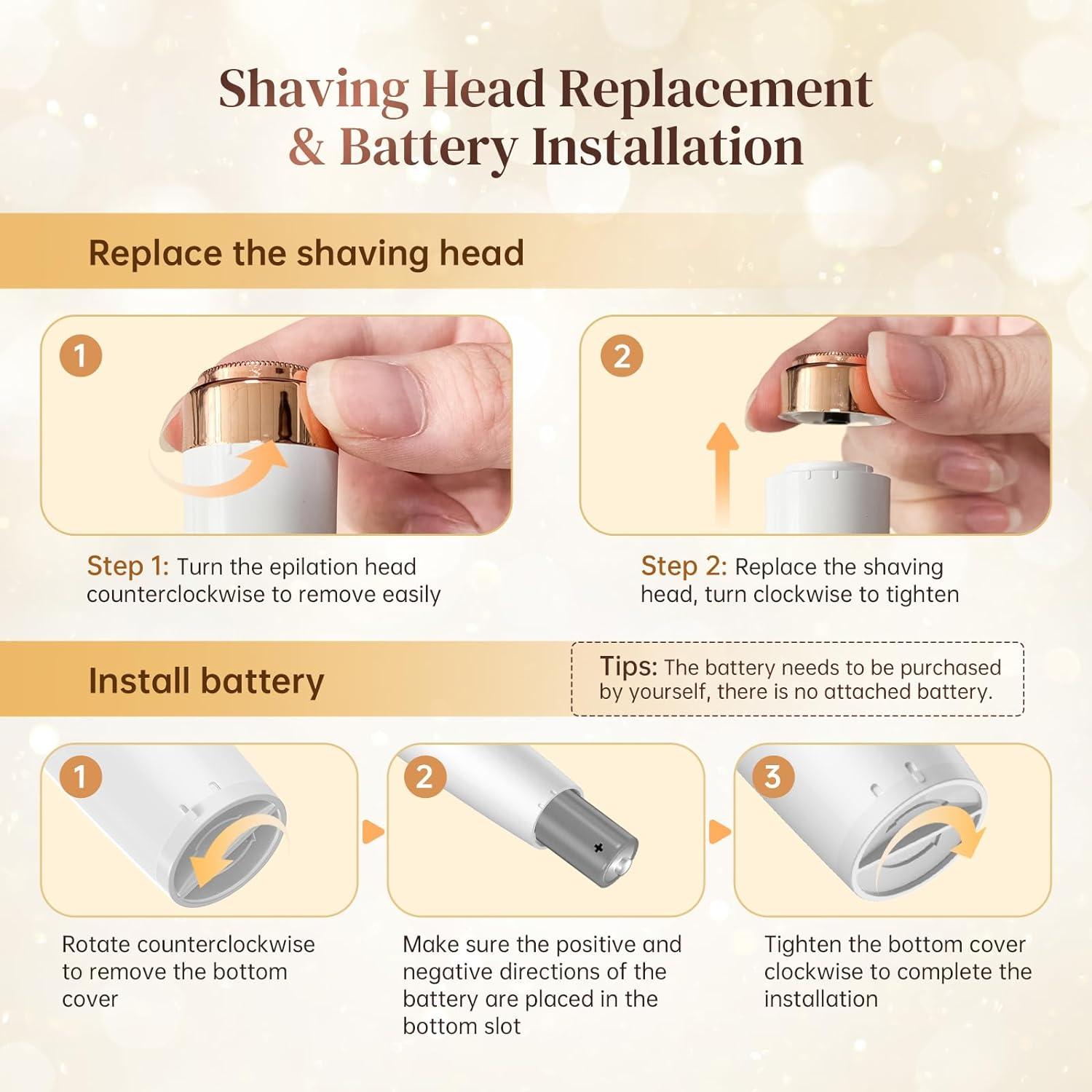 Buy Mini Epilator for Women | 2-in-1 Wireless Facial Hair Remover ...