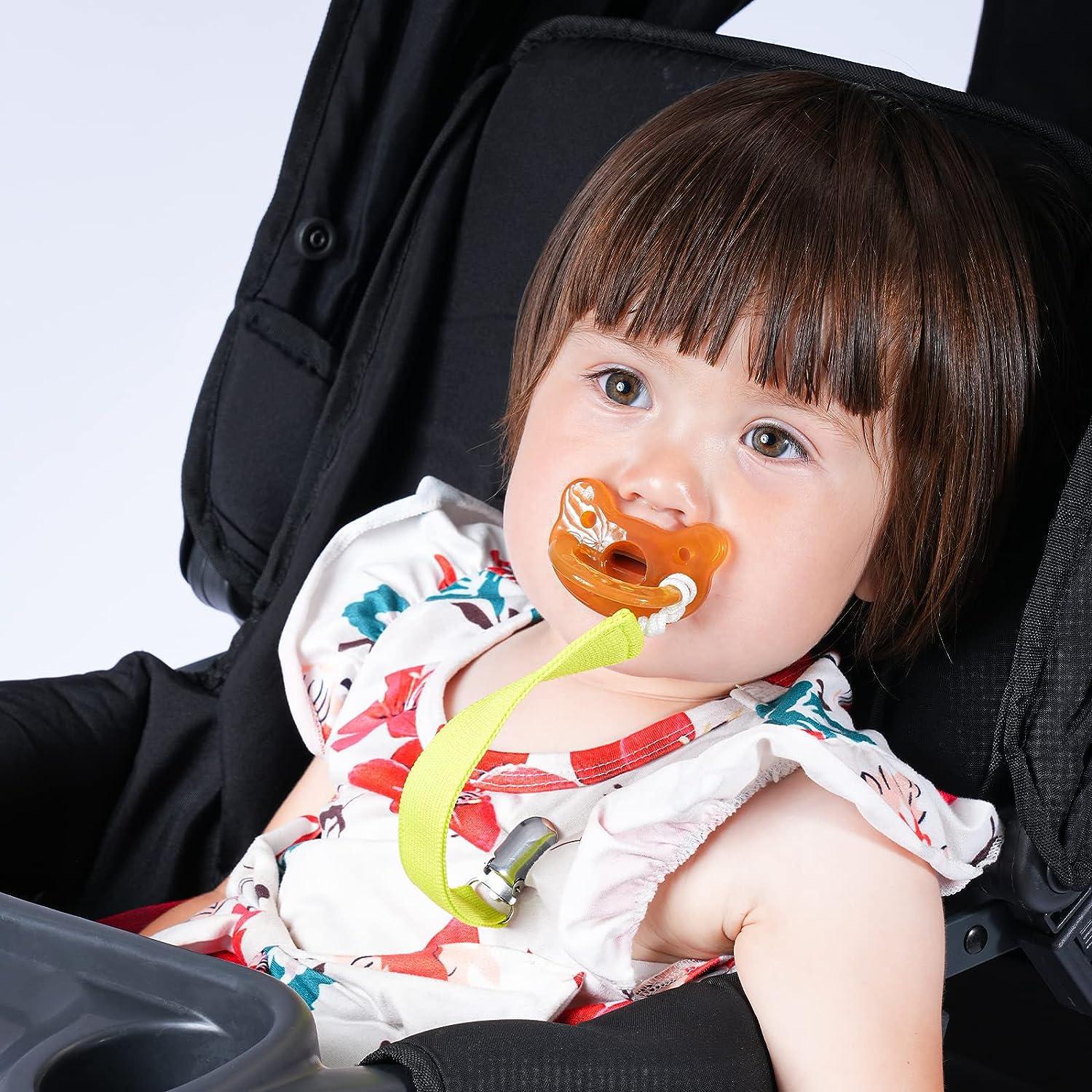 Halonly Neutral Pacifier Clips - 6pc Holder Set for Boys & Girls ...