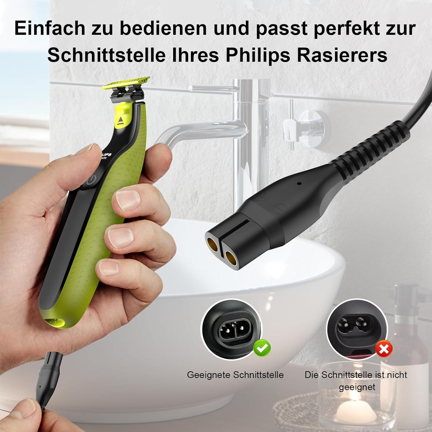 Buy Philips OneBlade Charging Cable QP2520 QP2620 - 4.3V Power Supply ...