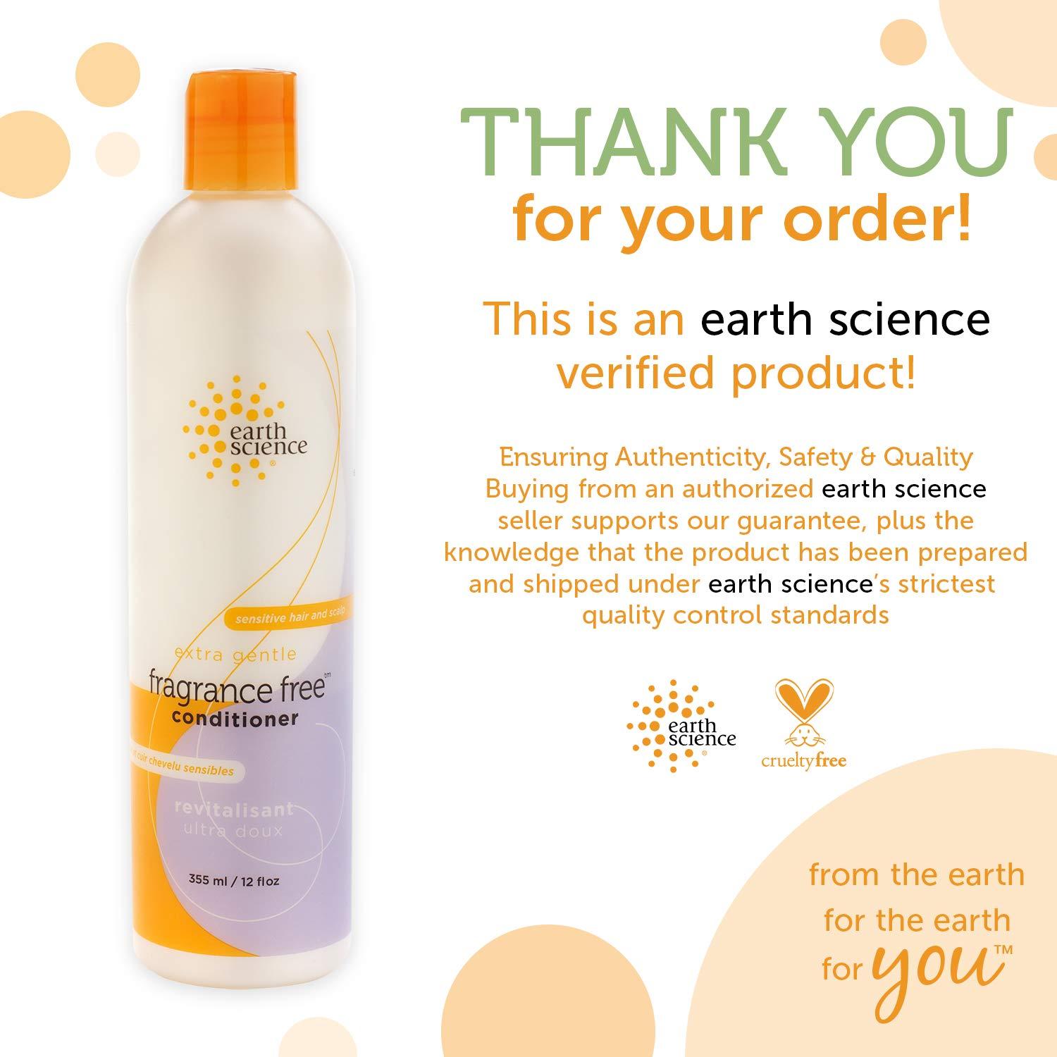 Earth Science Fragrance Free Conditioner - 3 Pack (12oz) | Nourish ...