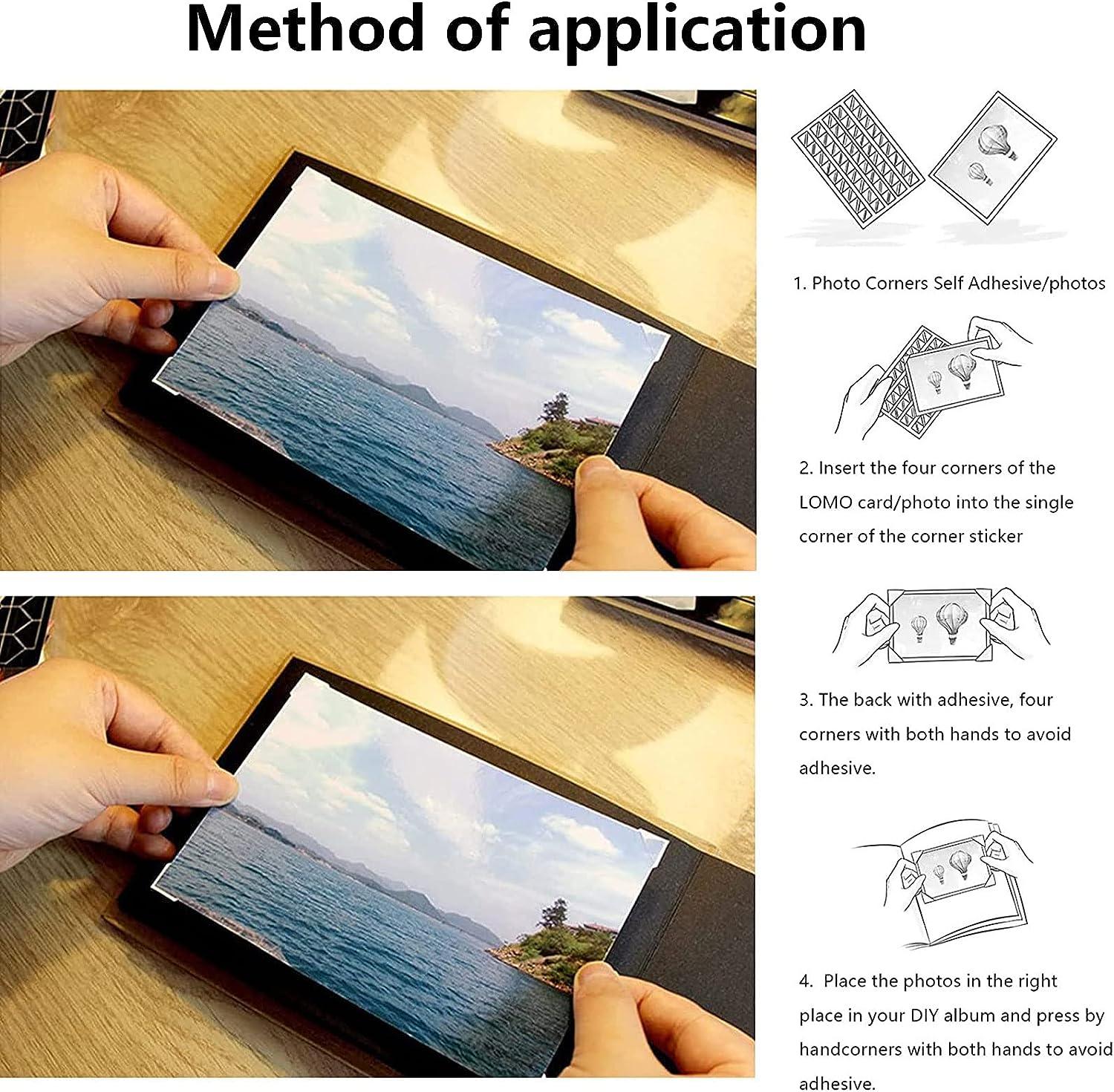 Photo Corner Sticker 2040 Pcs Stickers Mounting Corners Self-Adhesive ...