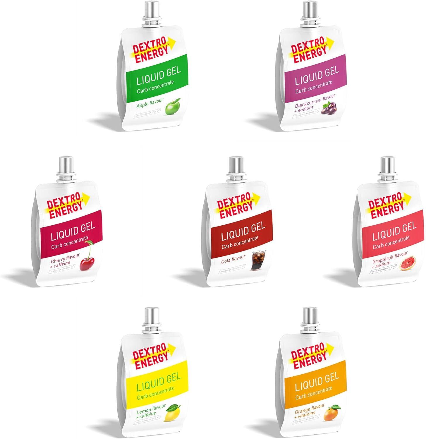 Dextro Energy Liquid Gel Lemon + Caffeine - 12x60ml Pack | Fast-Acting ...