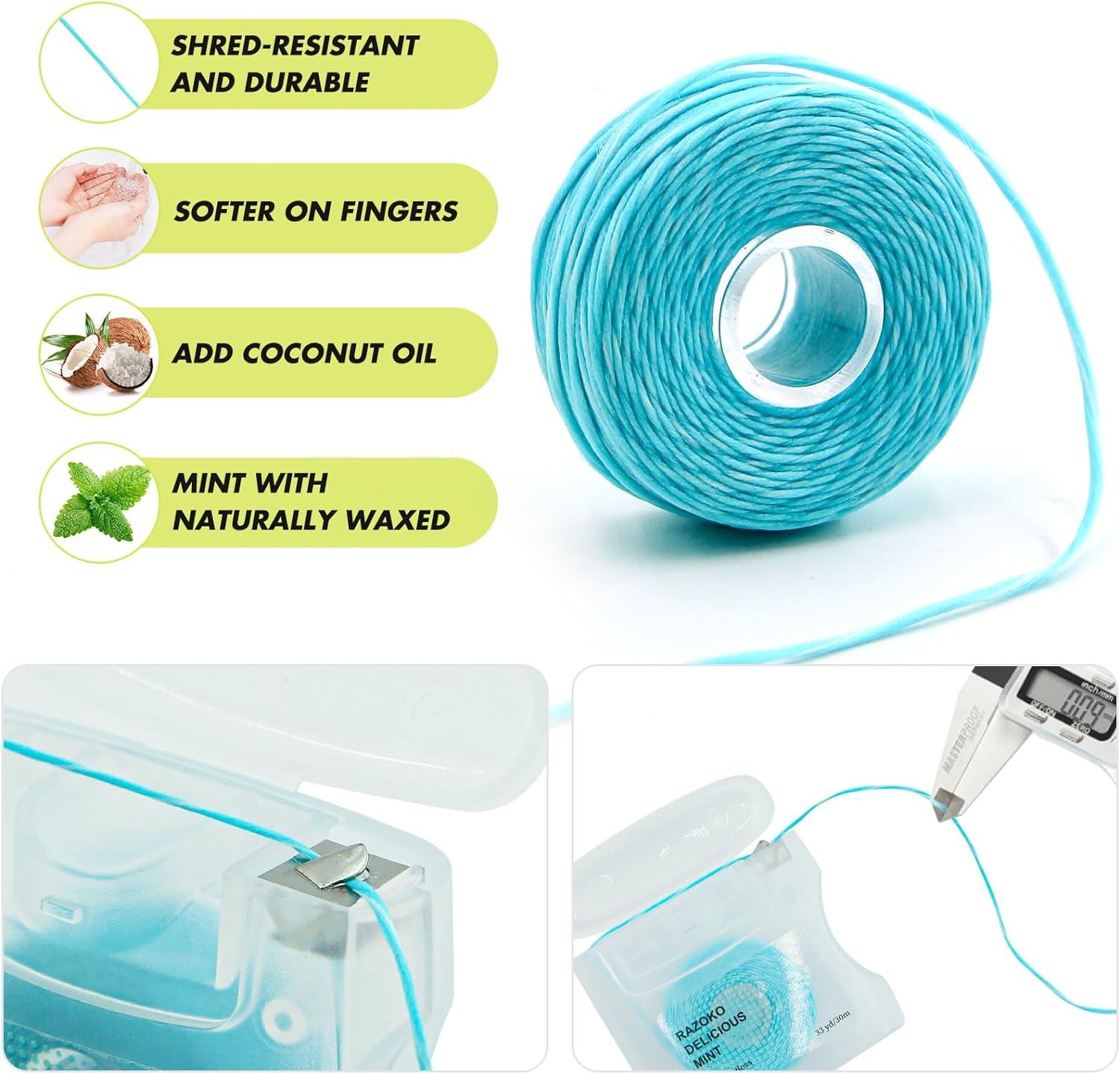 Orange Coconut Oil Infused Vegan Woven Dental Floss - 6 Month Supply ...
