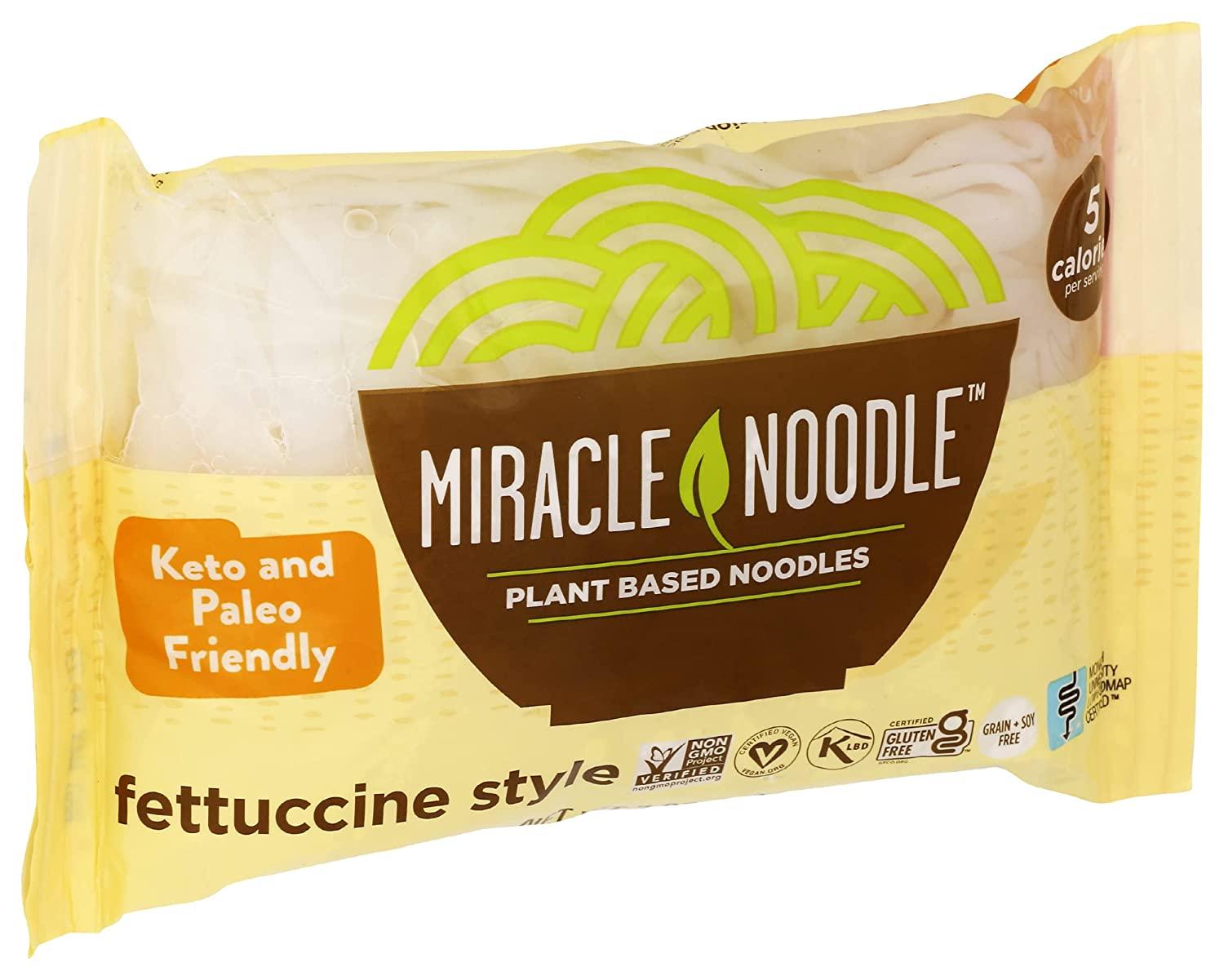 Miracle Noodle Fettuccini Noodles 7 oz (Pack of 1) - Standard Packaging ...