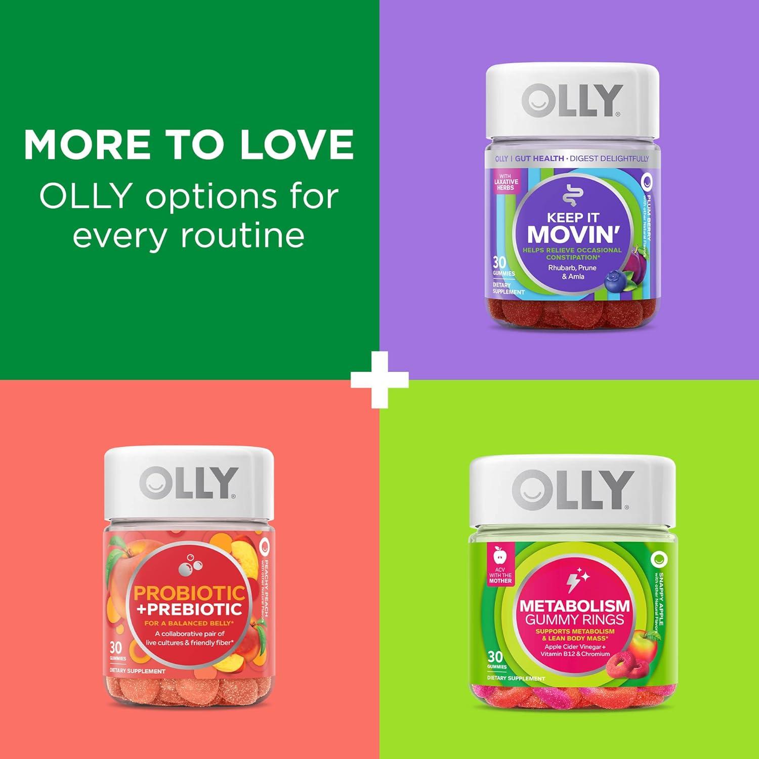 OLLY Fiber Gummy Rings 5g Prebiotic Fiber FOS (Fructo-oligosaccharides ...