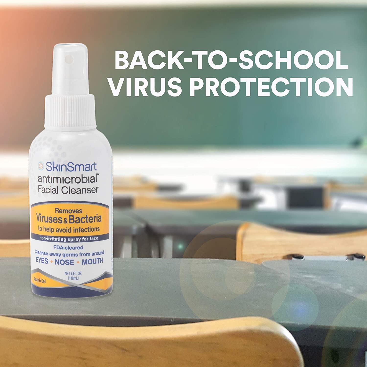 SkinSmart Facial Cleanser Spray - 3 Pack Hypochlorous Spray for Maskne ...