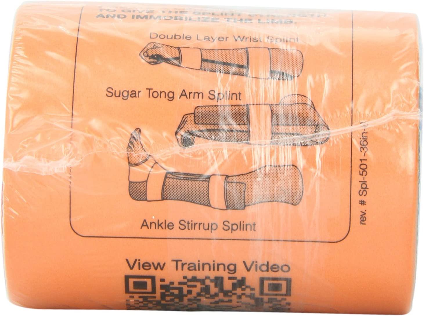 SAM Rolled Splint 36 - Orange/Blue | Lightweight & Flexible Support ...