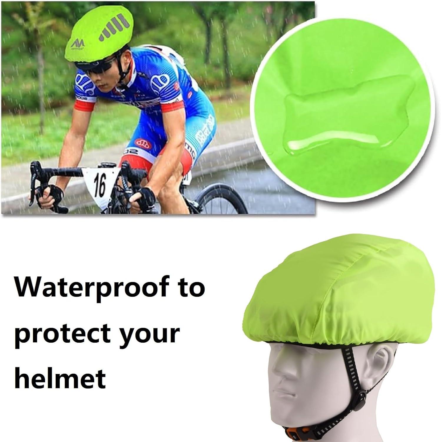Waterproof Bicycle Helmet Rain Protection | Reflective Rain Hood for ...