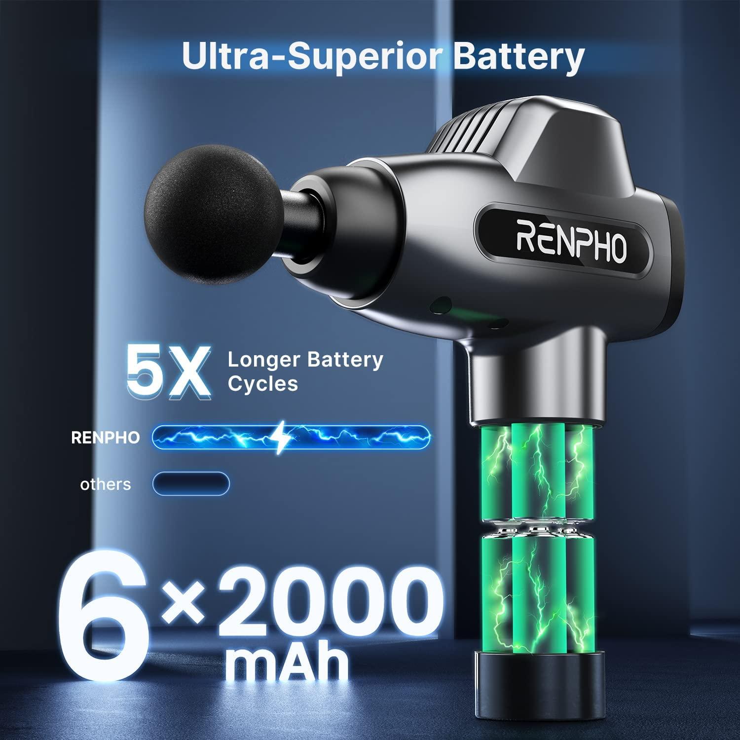 RENPHO C3 Percussion Massage Gun - Professional Deep Tissue Muscle ...