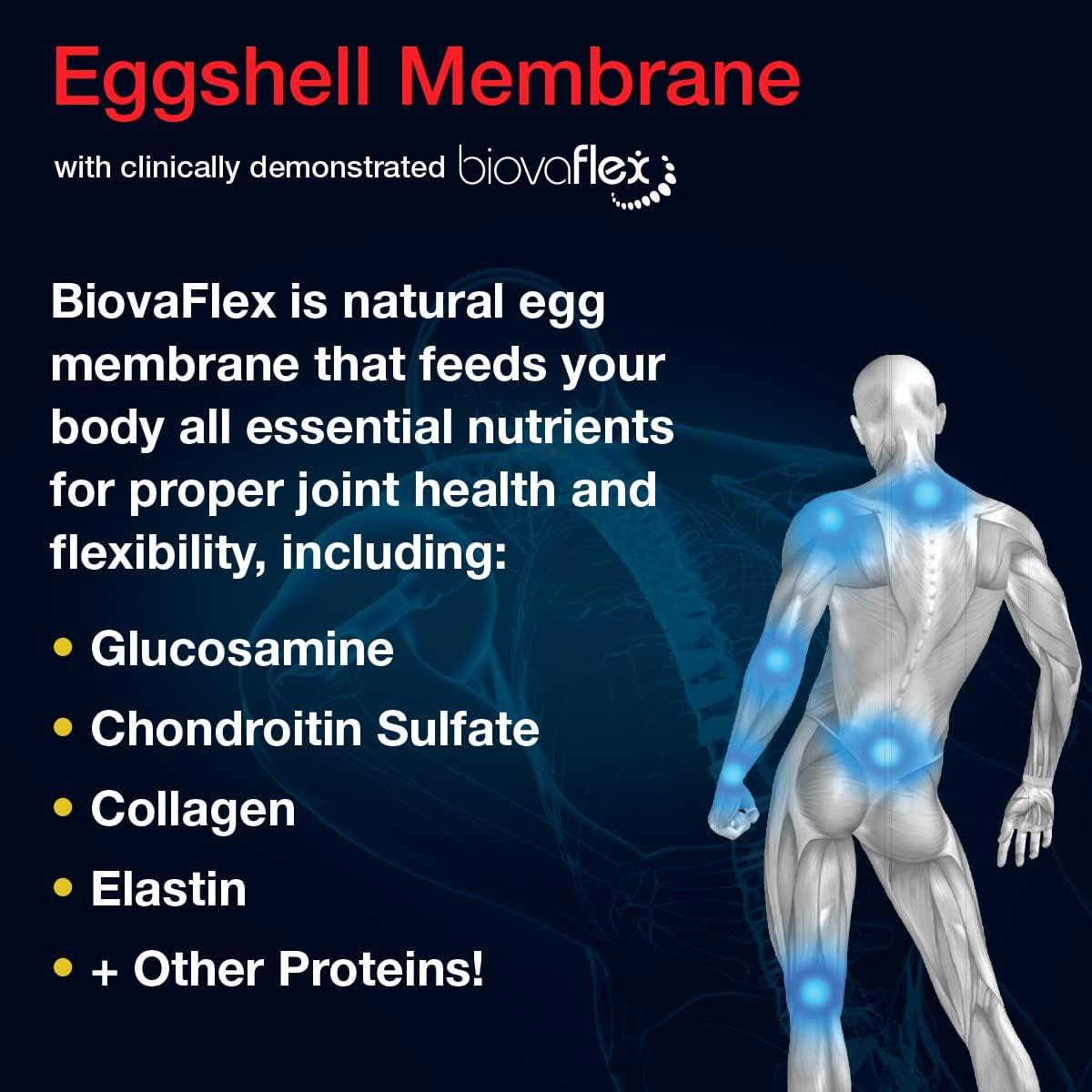 ExoFlex Eggshell Membrane with BiovaFlex, Vitamin C, Curcumin ...