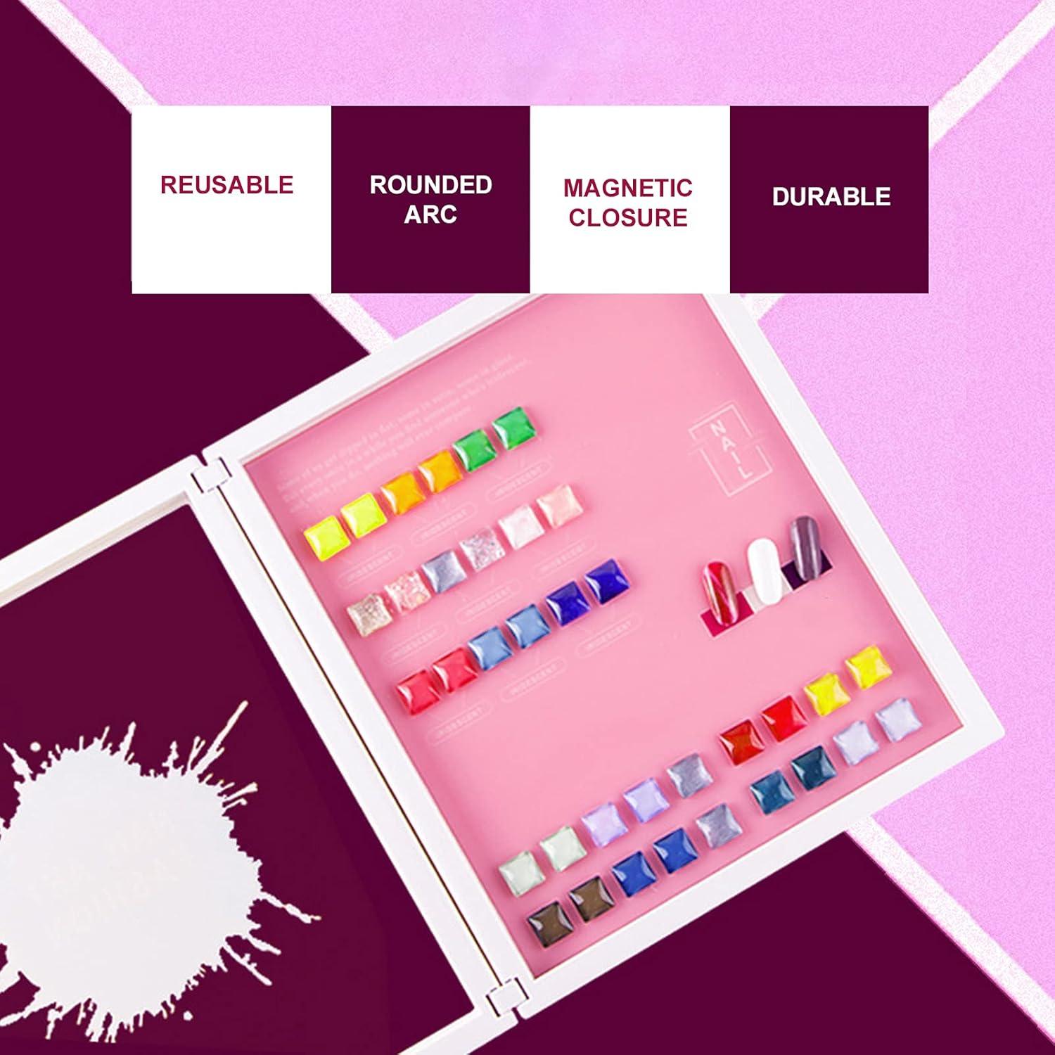 39 Colors Nail Display Chart | Nail Gel Color Cards & Practice Book for ...