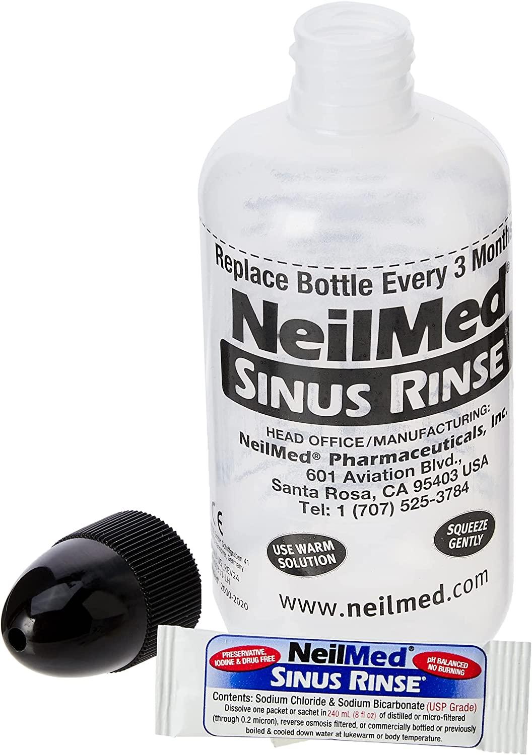 NeilMed Sinus Rinse Starter Kit - 5 Packets - Complete 5 Piece Set