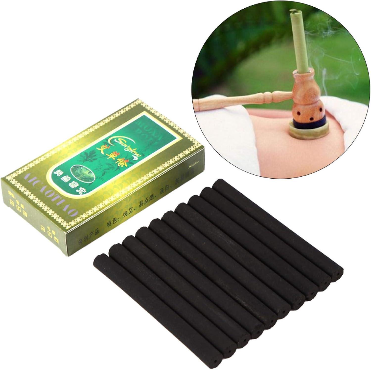 Moxa Stick Roll - 10PCs Box | Smoke-Free Mini Pure Moxa Rolls for ...