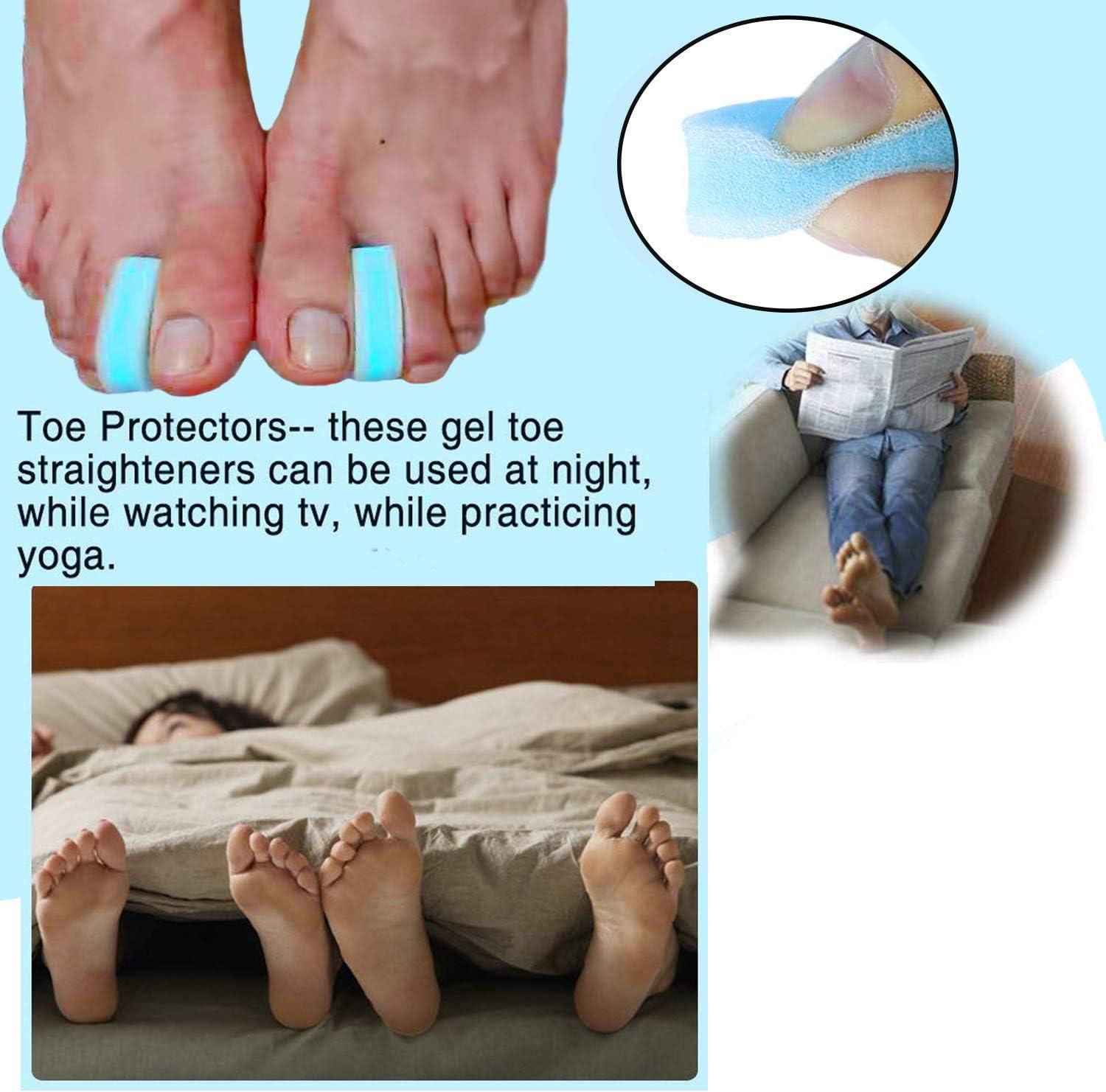 Mcvcoyh 3-Layer Foam Toe Spacer & Bunion Corrector - 8 PC Set for ...