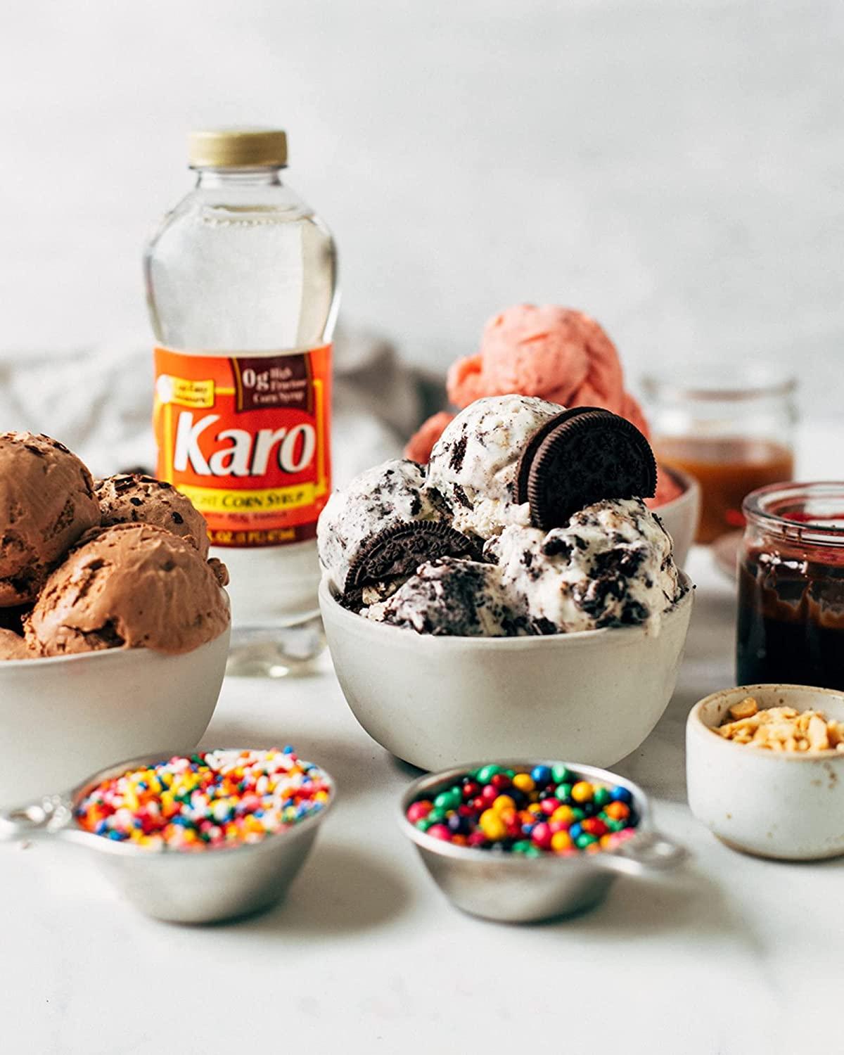 Karo Light Corn Syrup with Real Vanilla 1 Gallon Bottle + Measuring ...