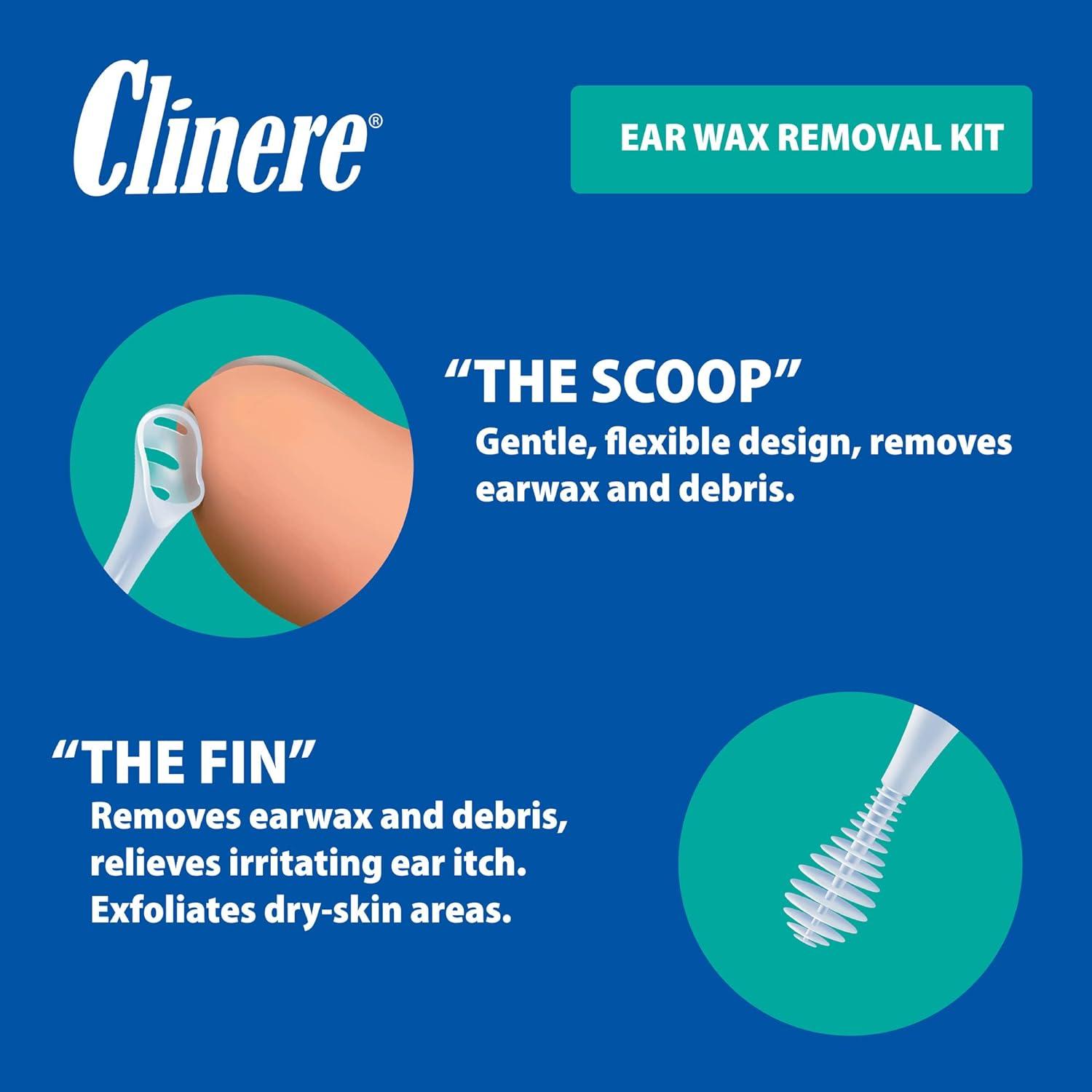 Clinere Ear Oil Conditioner & Ear Cleaners Kit - 12 Count Sticks & 2 x ...