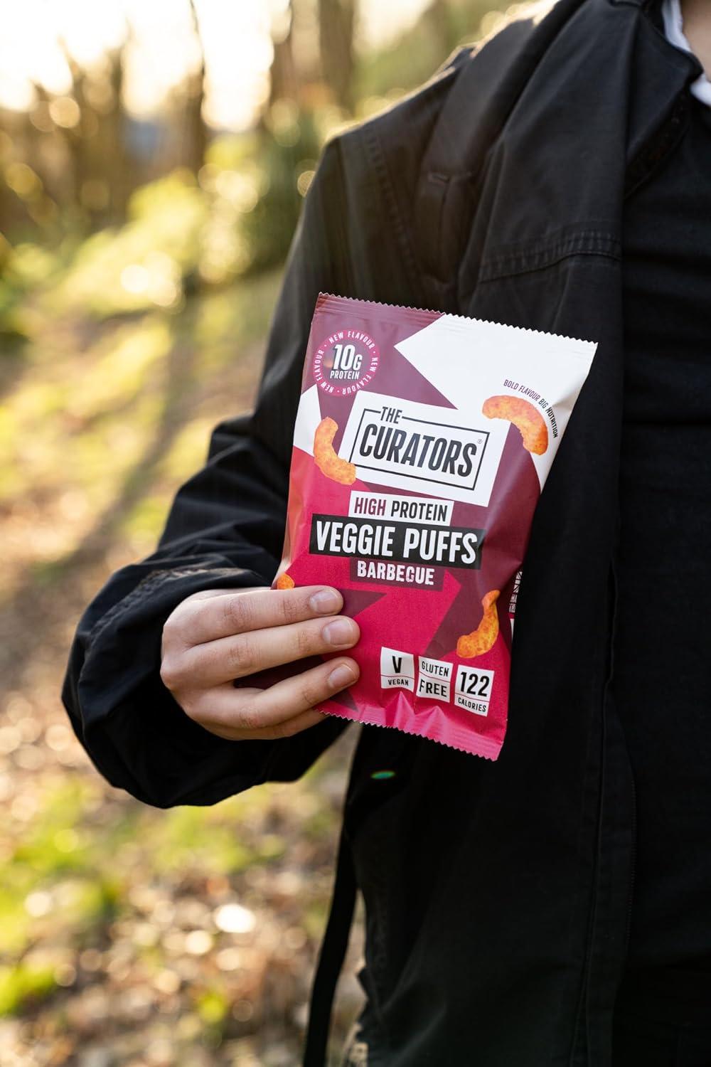 THE CURATORS High Protein Veggie BBQ Puffs Multipack Crisps 30g (20 ...