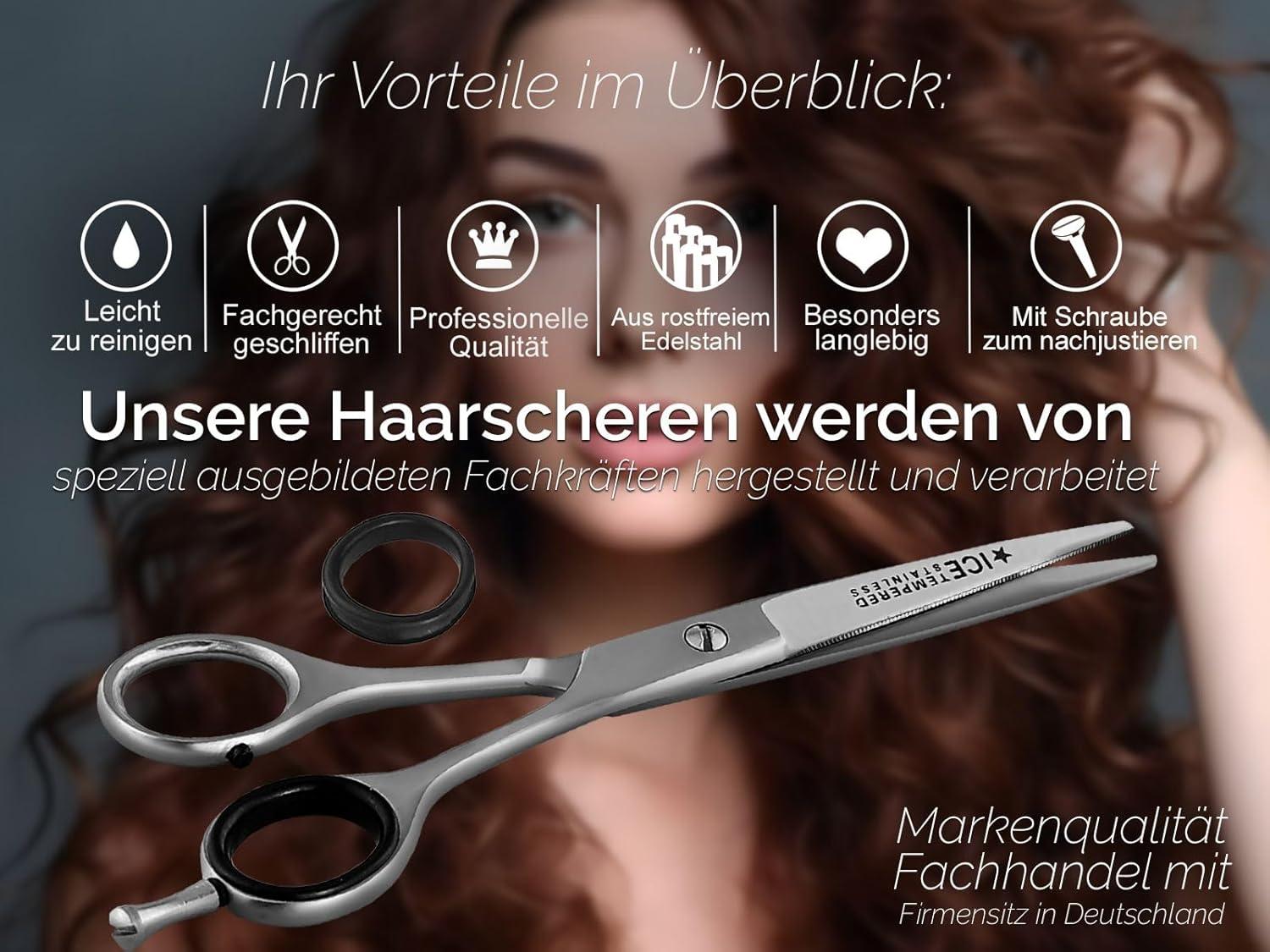 Premium 6-Inch Hair Cutting Scissors - Professional Hairdressing Shears ...