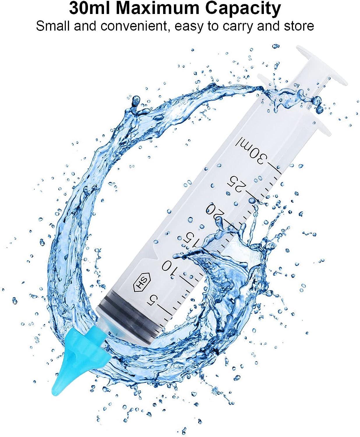 Extended Head Ear Syringe Set - Portable Wax Remover - 20ml & 30ml ...