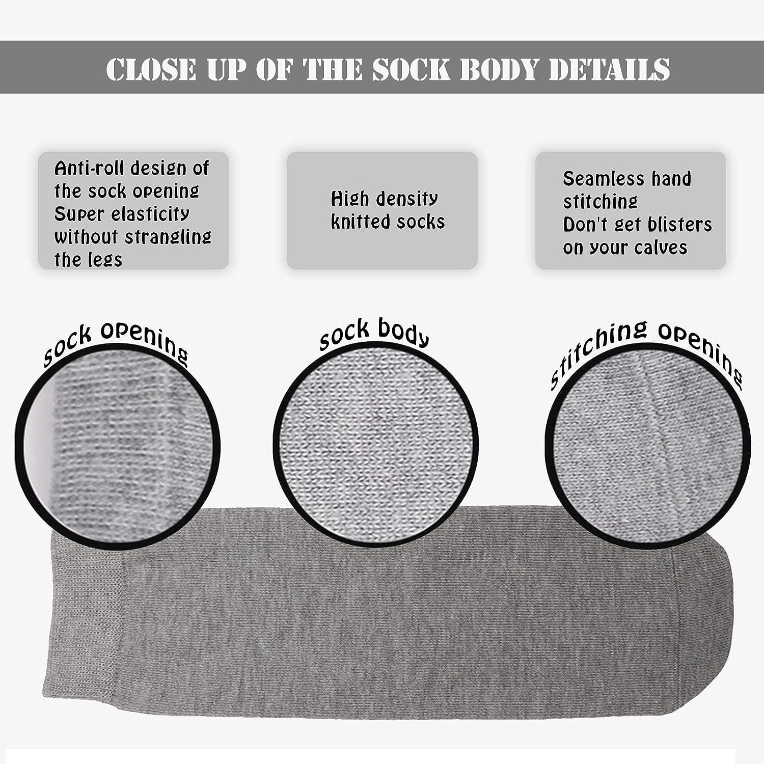 SHYEKYO 5Pcs Soft Thickened Cotton Amputee Socks for BK Stump Shrinker ...