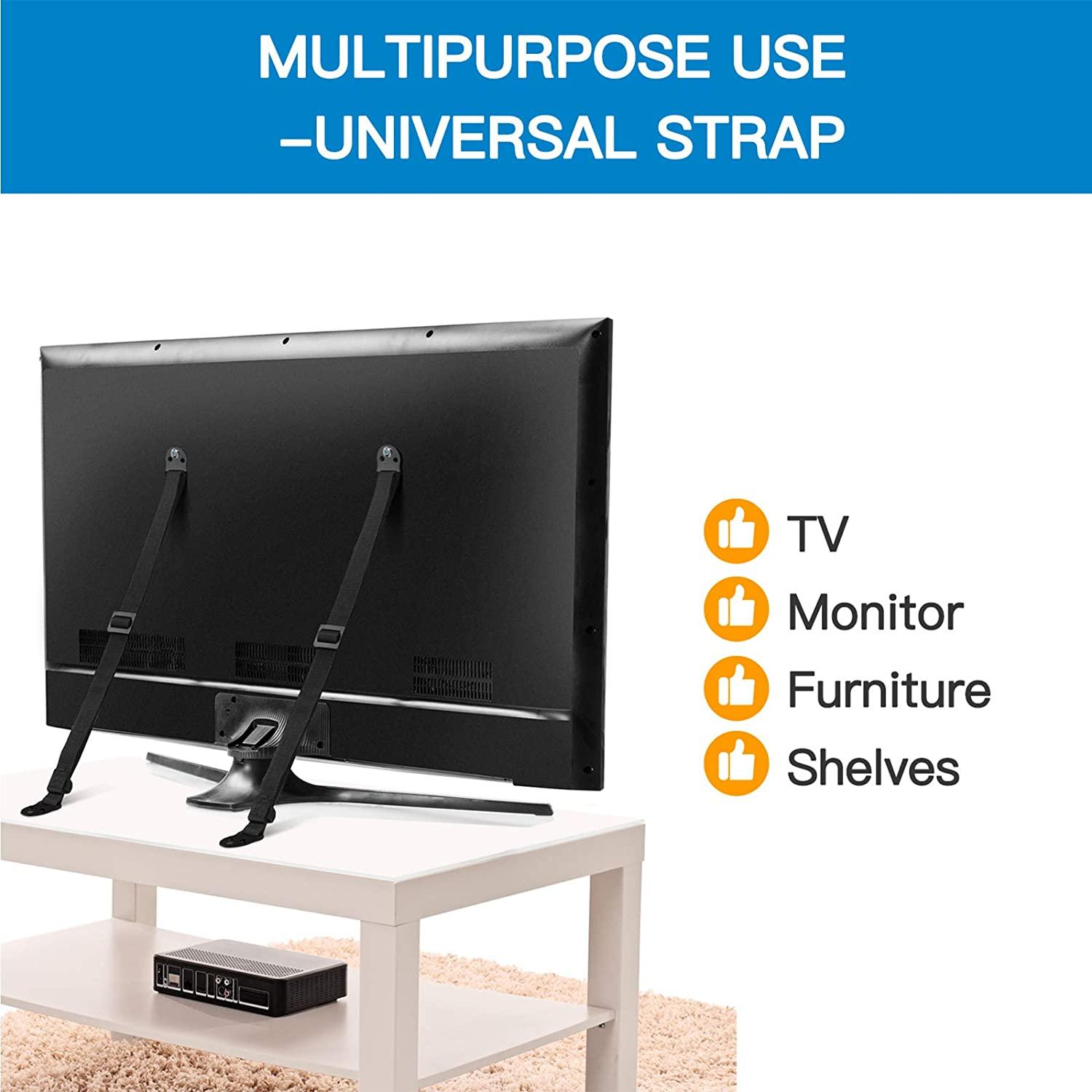 PERLESMITH TV Anti-tip Straps for TV, Screen and Furniture - Heavy Duty ...