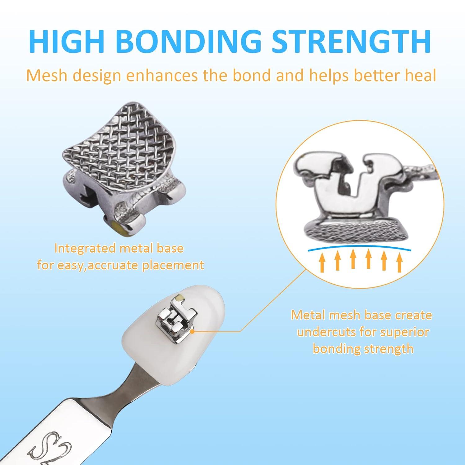 Anhuadental Orthodontic Self-Ligating Metal Bracket 0.022 Roth 3 with ...