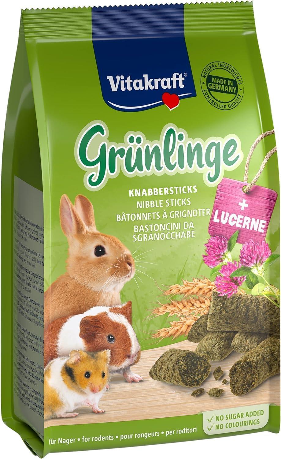 Buy Vitakraft Nibble Sticks Greenlings for Rodents - No Added Sugar ...