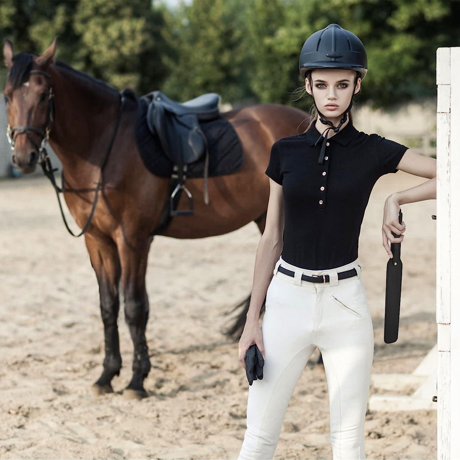 Surfante Horse Whip Crop Durable Leather Paddle Equestrianism Crops ...