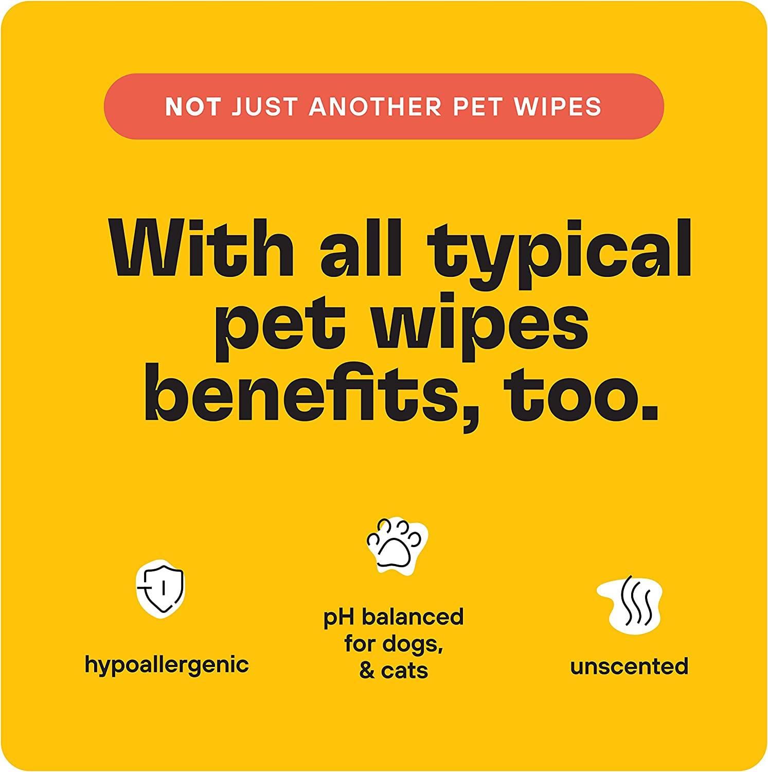 ZOOP Extra-Large Pet Wipes/Towels - Eliminates Whole-Body Odor ...