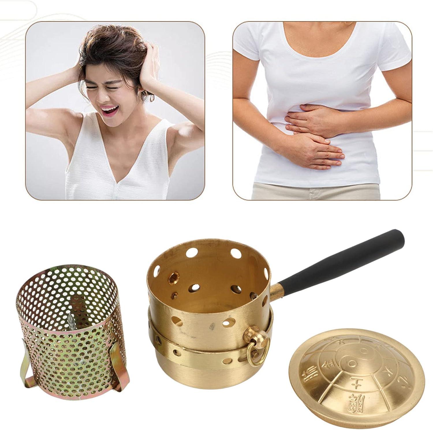 Moxibustion Box Set - Smoke-Free Moxa Sticks Burner & Handle for Wound ...