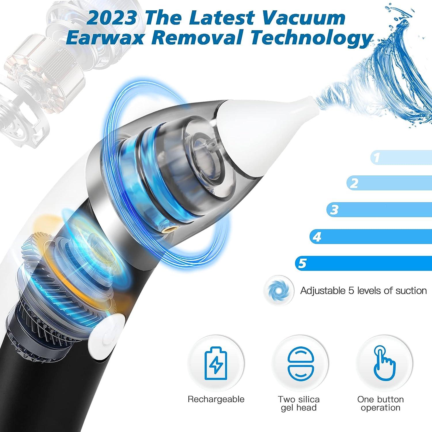 Electric Ear Wax Remover with 5 Strong Suction Levels - USB Charge ...